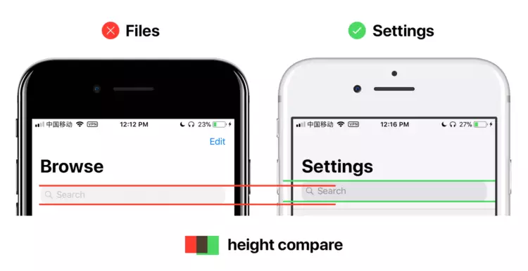 Designer yo te jwenn nan iOS 11 defo anpil 10054_6