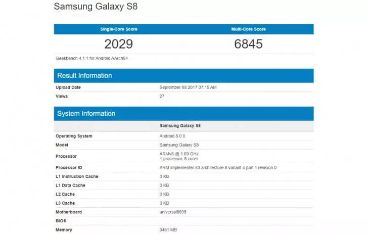 Android Oreo सह दीर्घिका S8 