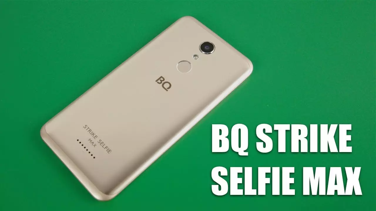 Revisão de vídeo: BQ Strike Selfie Max - Selfiephone para 10 000 rublos 10191_1