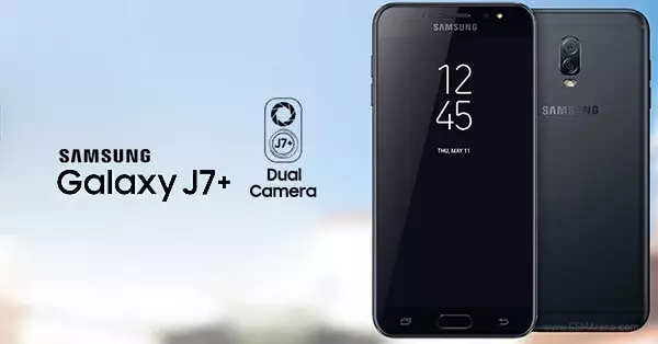 Galaxy J7 + нь хоёр камераар хоёр дахь Samsung ухаалаг гар утас байх болно