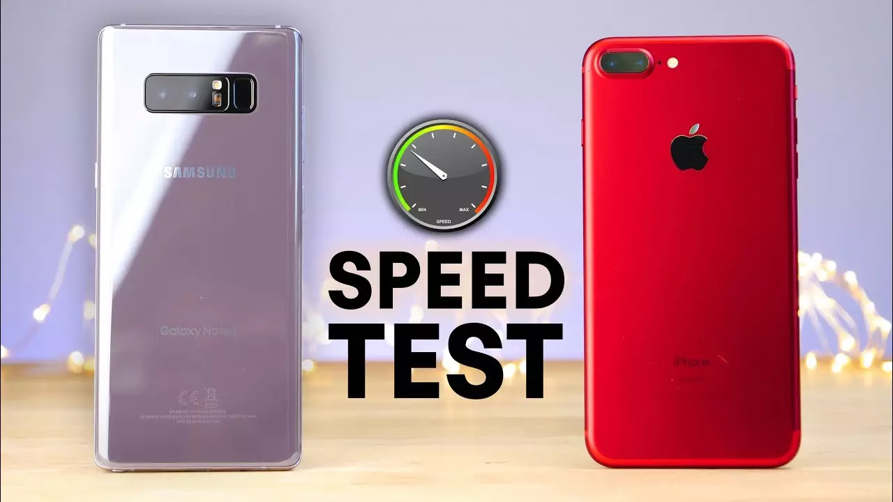 Пригответе се да се изненада: Speed ​​Test Galaxy Note 8 и iPhone 7 Plus 10215_2