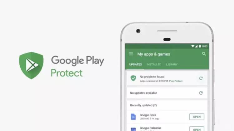 Android aperis enkonstruita Google Play Protect Anti-Virus 10539_2