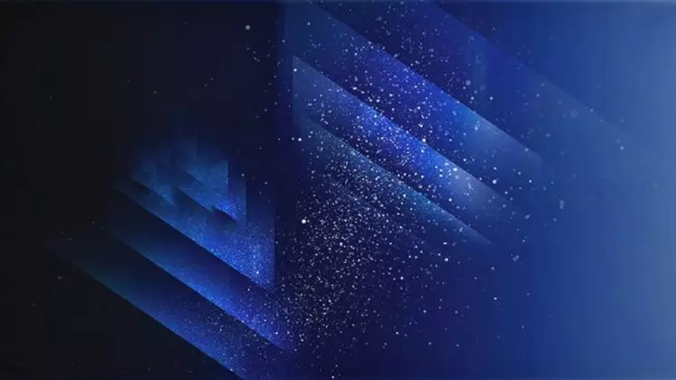 Starry Sky On Screen Wallpaper para sa Samsung Galaxy S8.