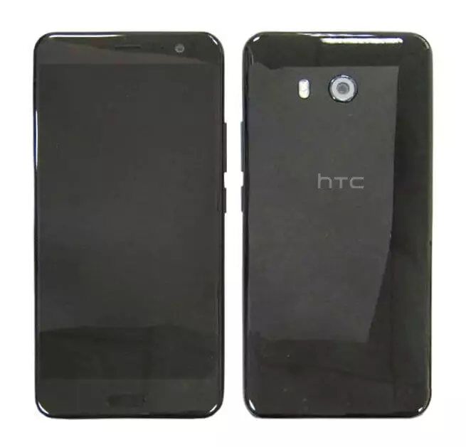 Iphaneli yangaphambili nengasemva i-htc u (i-Ocean) inokubonakala kwinethiwekhi