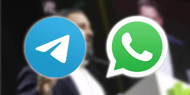 Whatsapp og Telegram.