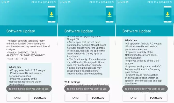 Samsung Smartphones-lijst die een update van Android Nougat ontvangt 12079_2