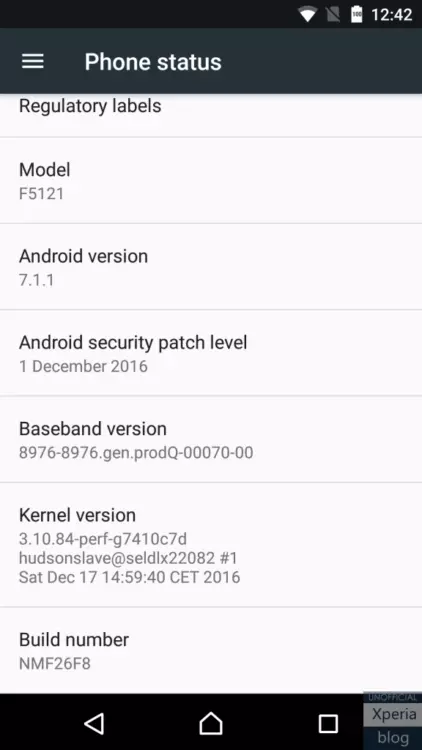 Android 7.1.1 Konsep Nougat untuk Xperia X