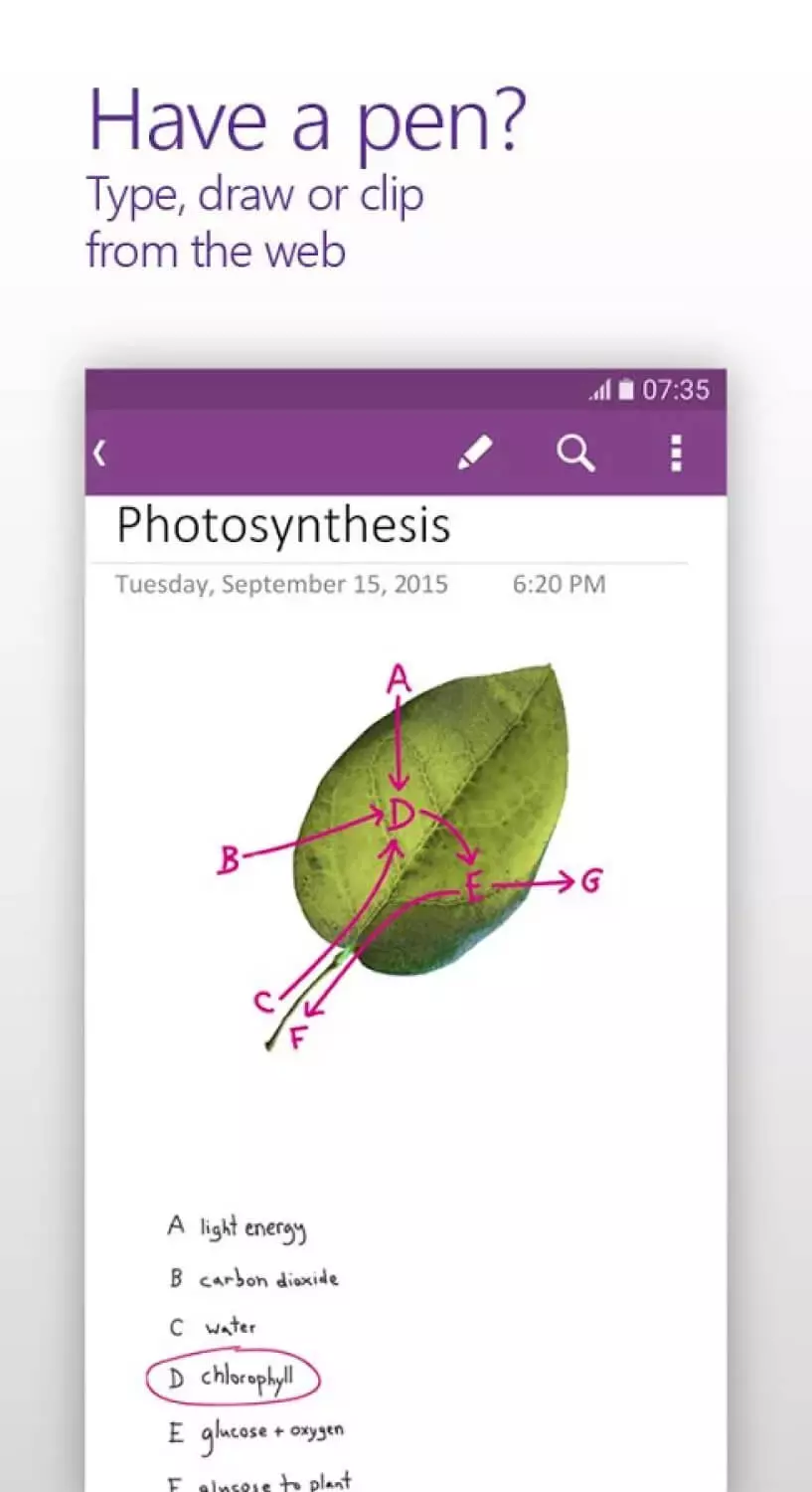 Android- നായി Onenote