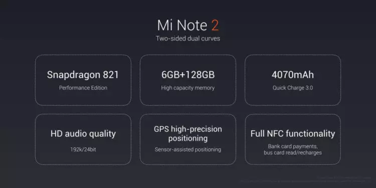 Xiaomi הציג Mi הערה 2 - גלקסיה סינית הערה 7 12708_3