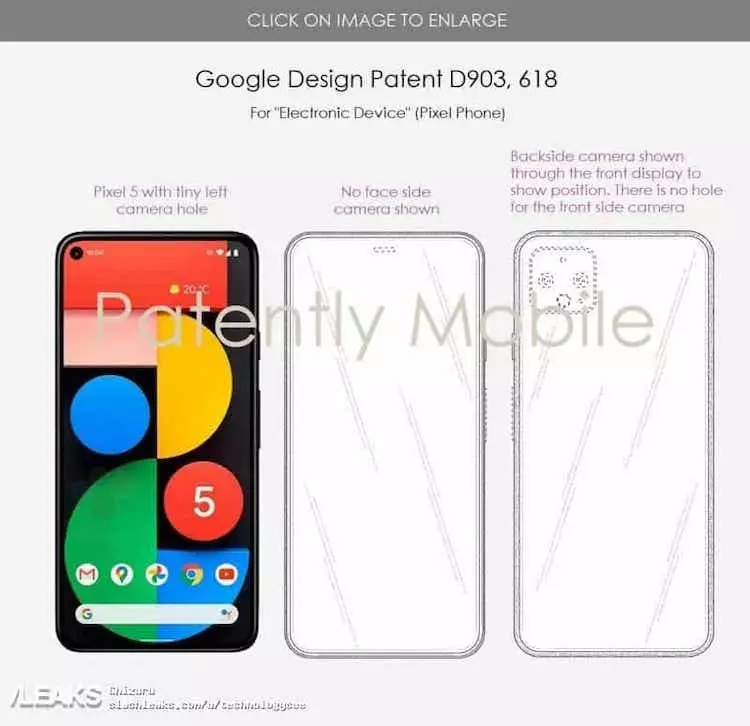 Google testijiet smartphone bil-kamera taħt l-iskrin. Forsi dan huwa Pixel 5 Pro 1282_2