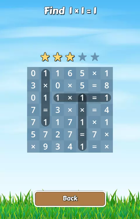 Matematică de căutare Times Masa Puzzle