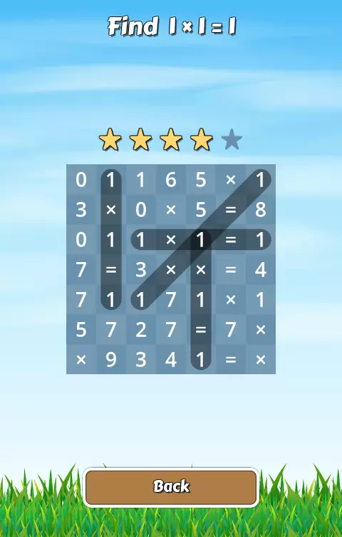 Matematică de căutare Times Masa Puzzle