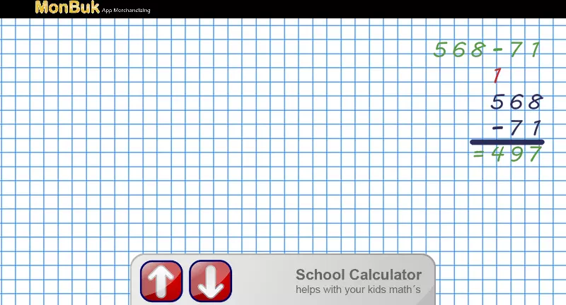 Schoolcalculator voor kinderen