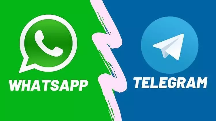 Whatsapp og Telegram.