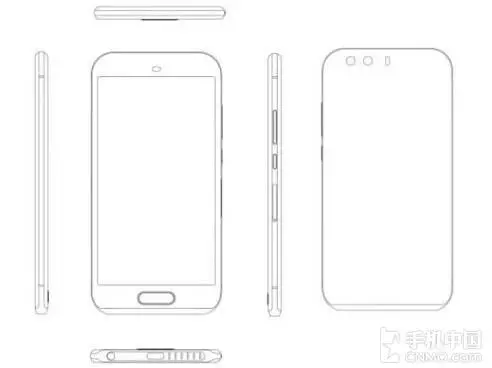 Huawei P9 sil wurde foarsjoen fan in fysike knop 