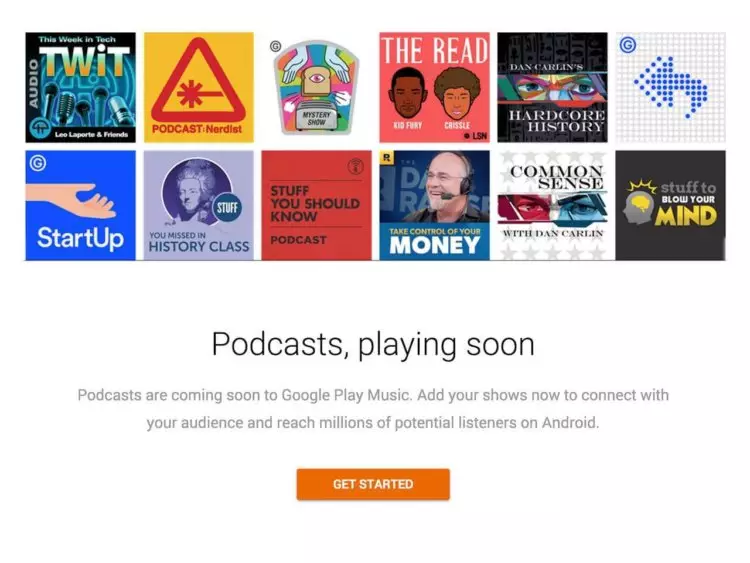 Google podcasty.