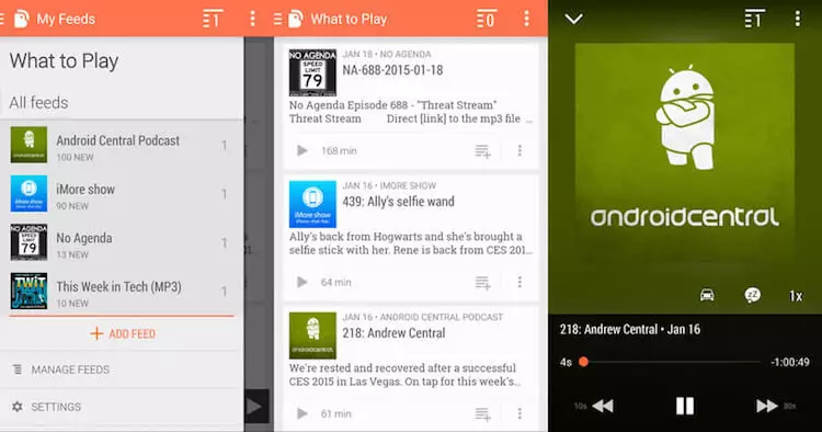 Anwendungen zum Hören von Podcasts auf dem Android-Gerät 15260_2