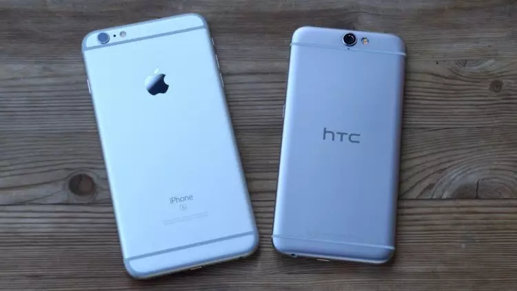 HTC אחד A9 VS iPhone