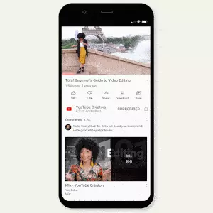 UGoogle wenza i-youtube ye-android elula ngakumbi kuhlaziyo lwamva nje 1575_2