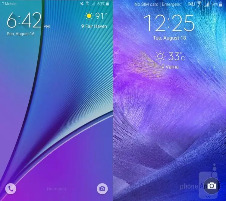 Wat ass den Ënnerscheed tëscht der Notiz 5 a Notiz 4 Ënnerfäll a wéi een en neien Touchwiz op Galaxis s6 installéiert 15863_2