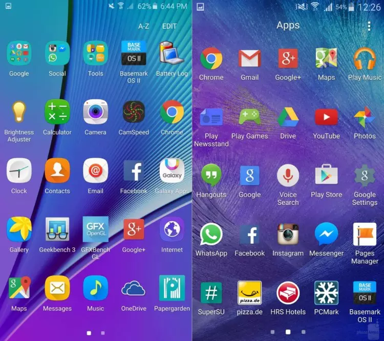 Wat ass den Ënnerscheed tëscht der Notiz 5 a Notiz 4 Ënnerfäll a wéi een en neien Touchwiz op Galaxis s6 installéiert 15863_7