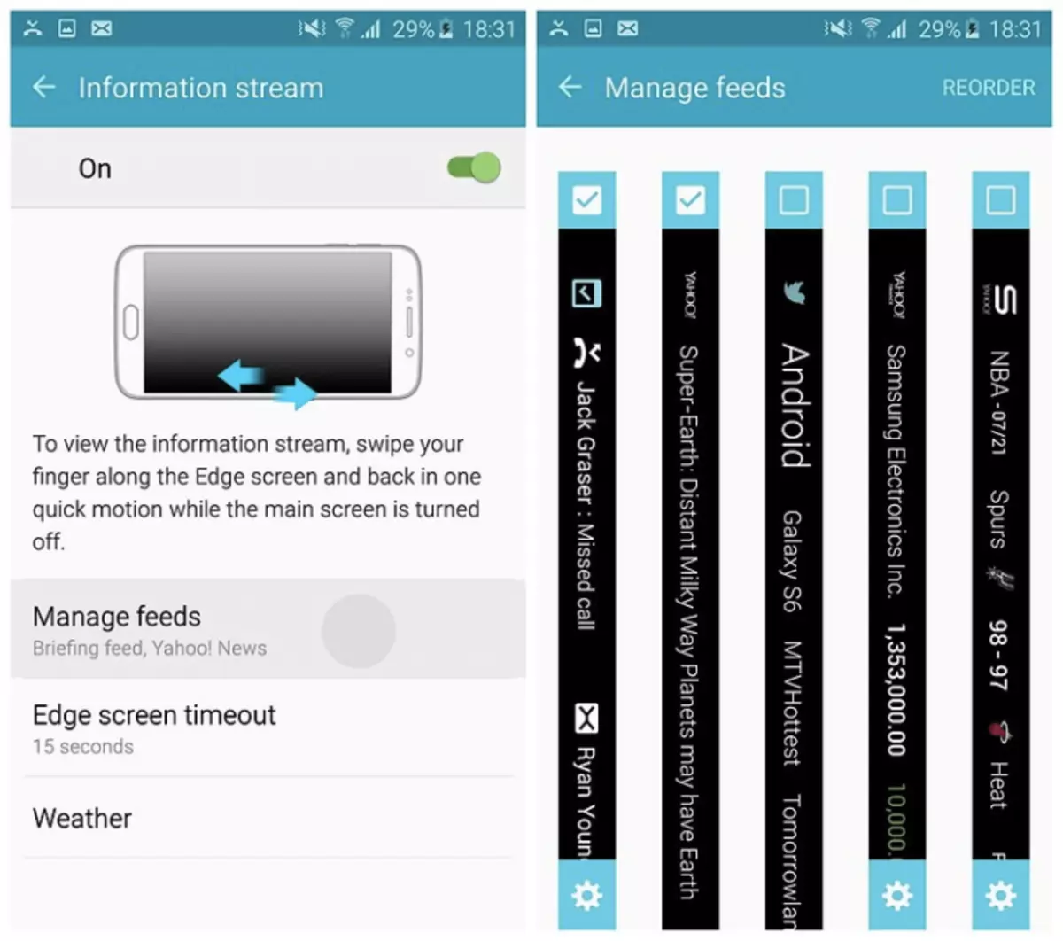 Galaxy S6 Edge: Tips lan Lifehaki ing panggunaan layar sisih lan ora mung 16559_6