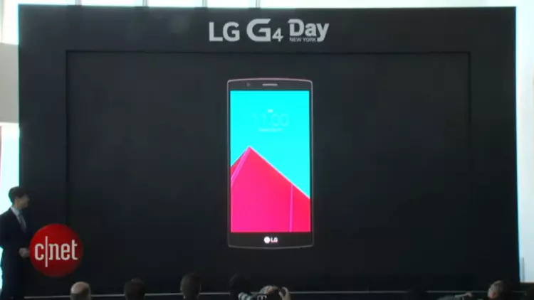 Gipahibalo ang LG G4. Mga sangputanan sa presentasyon 16752_2