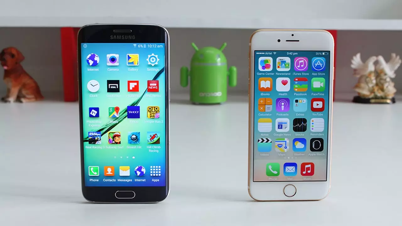 Ang Galaxy S6 o iPhone 6 nagbukas sa mga aplikasyon nga mas paspas? 17036_2
