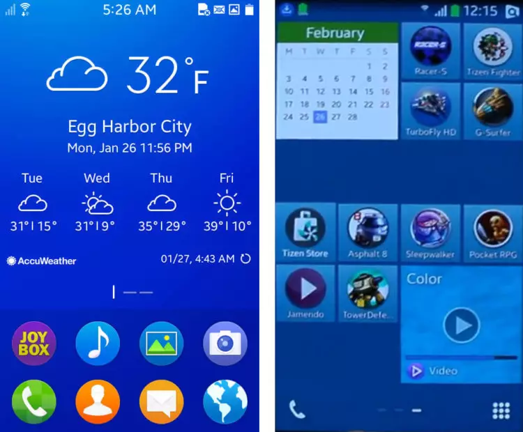 Tizen-Smartphone - Android-சாதனங்களின் தோல்வியுற்ற 