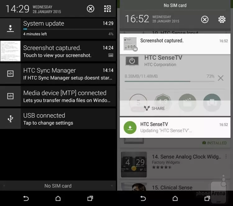 Wat Ännerunge lollipop op HTC een (m8 bruecht huet) 17446_2