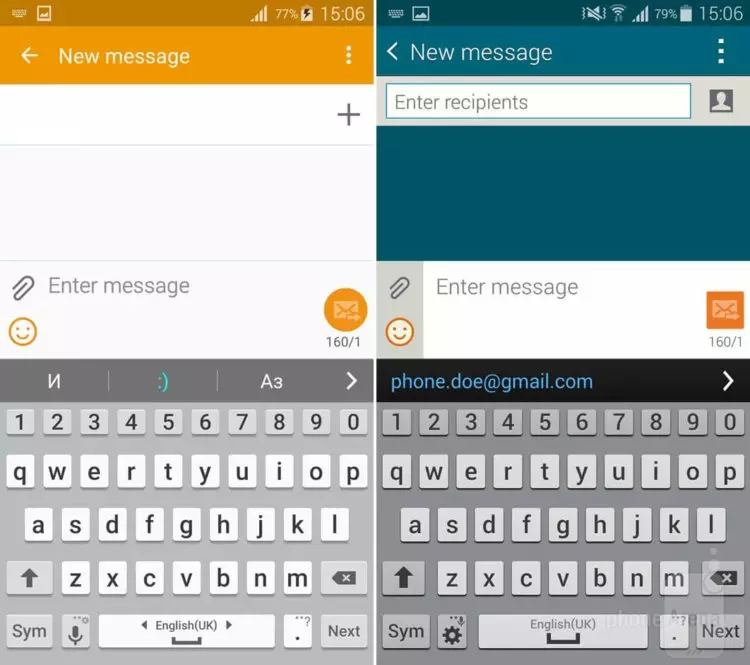 Paghahambing ng Lollipop at Kitkat interface para sa Galaxy S5 17575_5