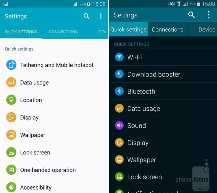 Vergelyking van die Lollipop en Kitkat-koppelvlak vir Galaxy S5 17575_9