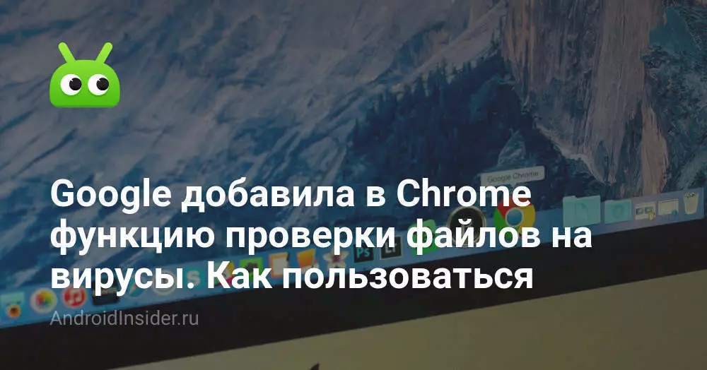 Google menambahkan ke Chrome fungsi memeriksa file untuk virus. Cara Penggunaan