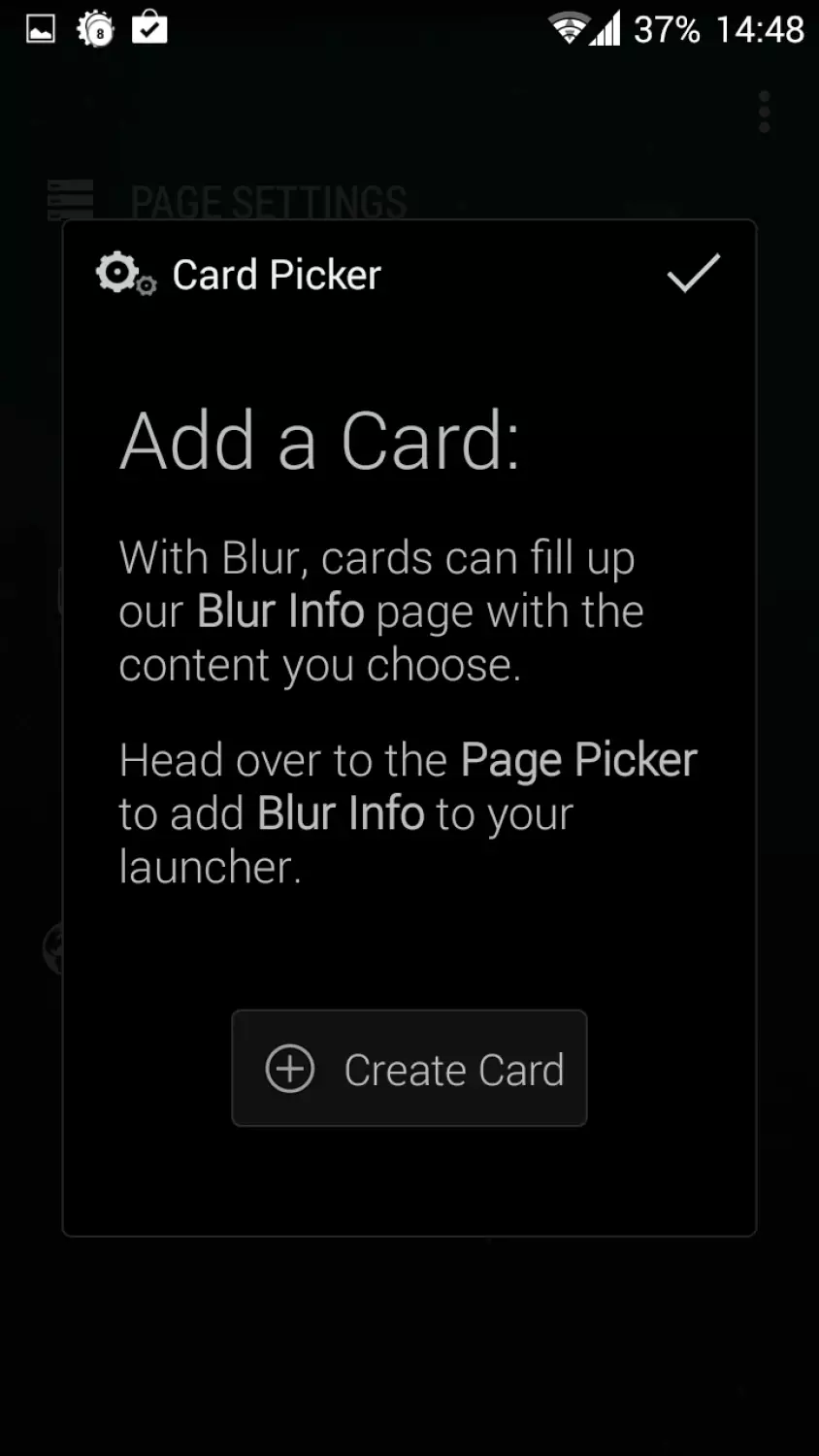 Blur Launcher.