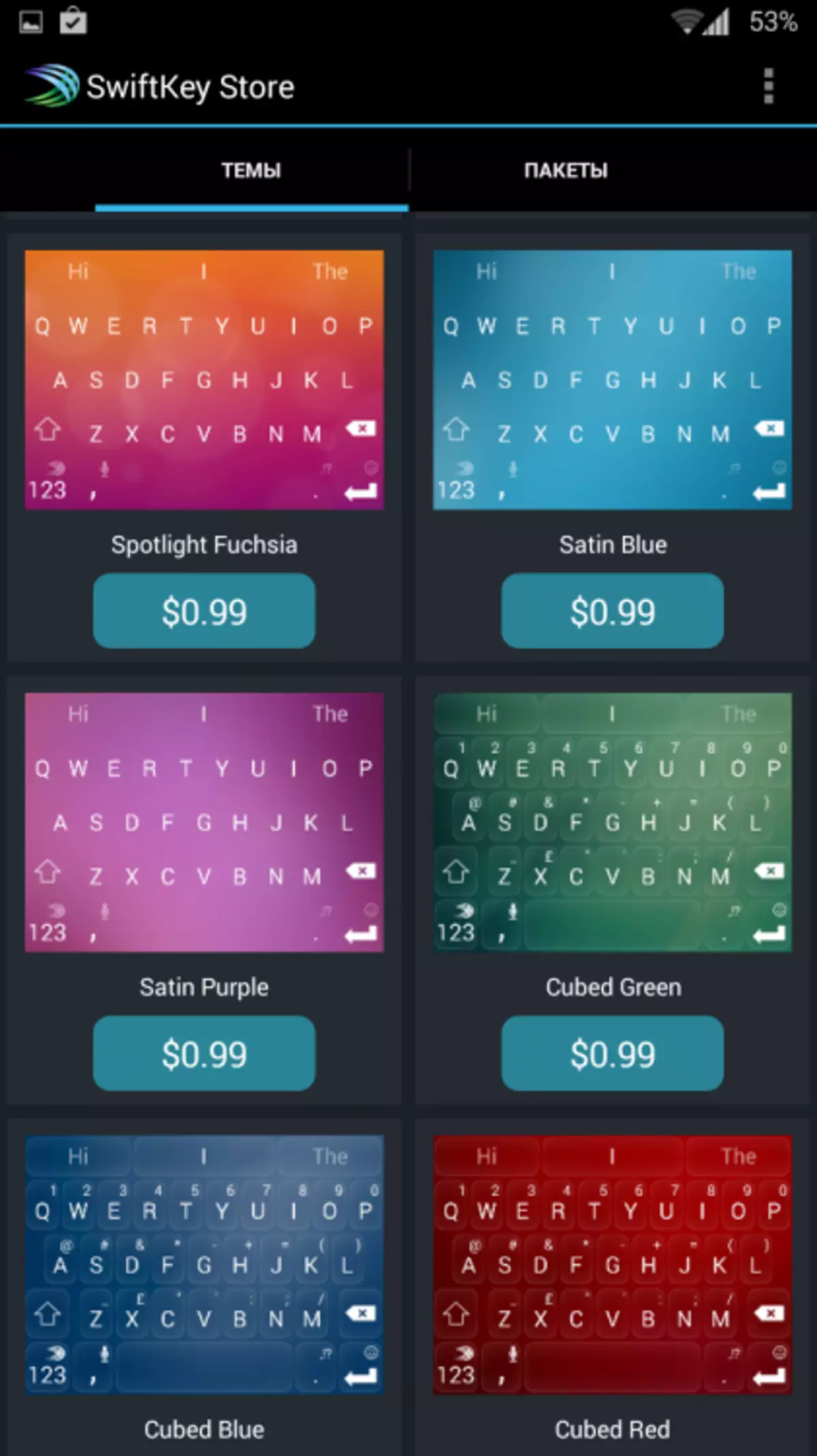 Vlákna SwifTKEY