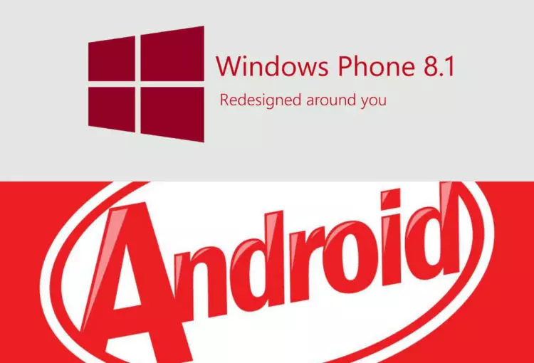 WinPhone 8.1 / ប្រព័ន្ធប្រតិបត្តិការ Android 4.4