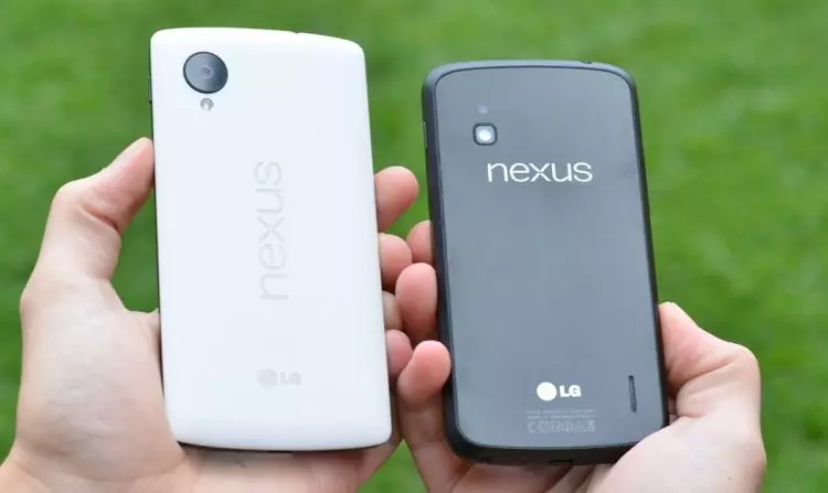 Nexus 4 sareng Nexus 5