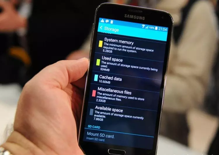 سامسۇڭ Galaxy S5 ئىچكى ساقلىغۇچ