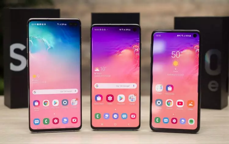 Smartphones Galaxy S10.