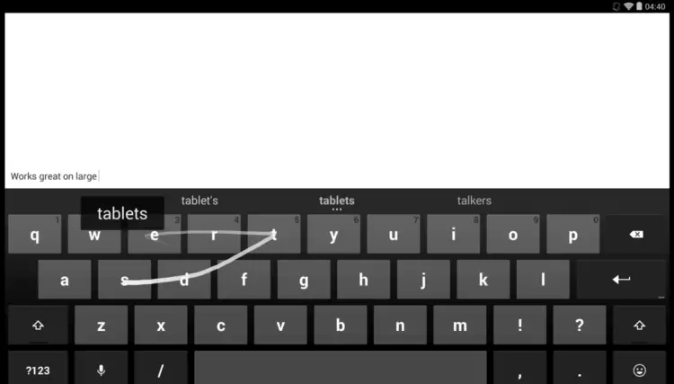 Google keyboard.