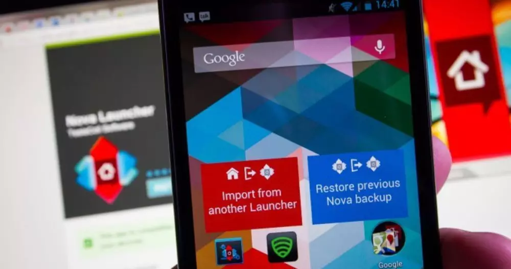 Nova Launcher met Smaak Kitkat