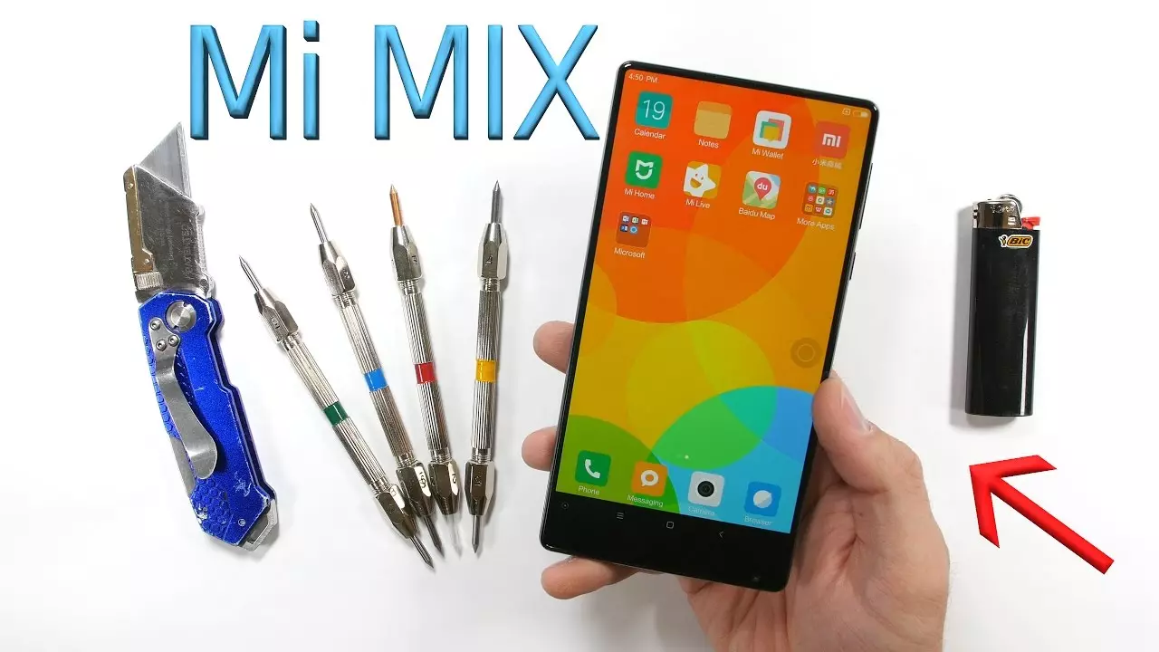 Ceirmeach Xiaomi Mi Mix seiceáil le haghaidh neart 20338_2