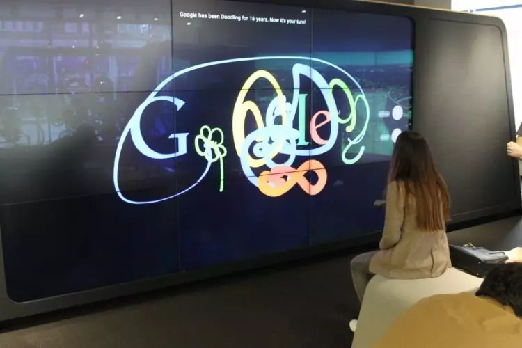 Google Shop Wall Doodle
