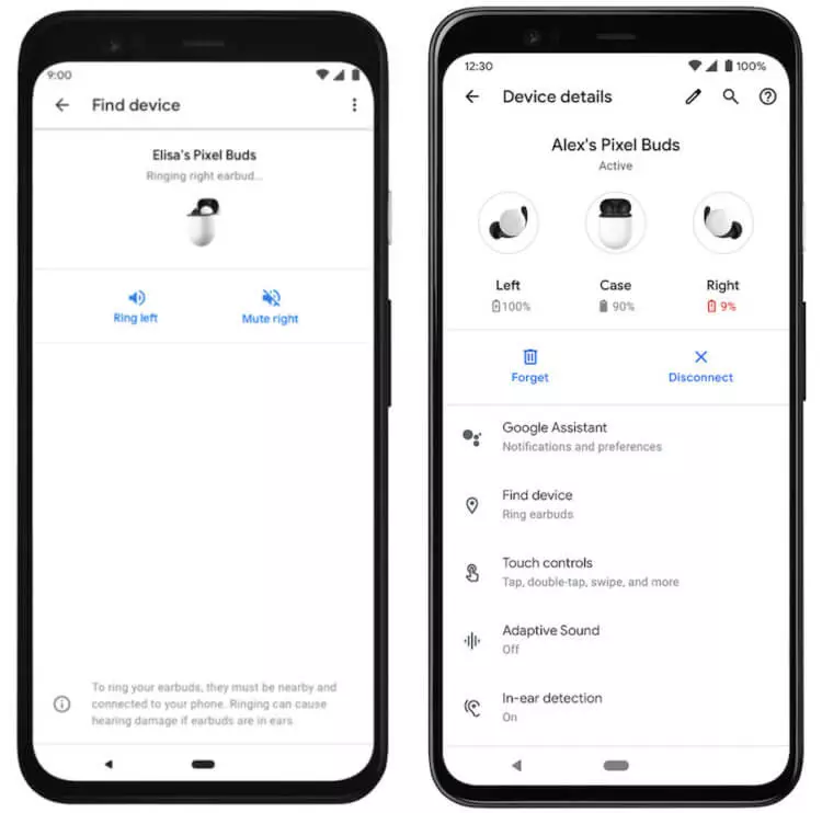 Google yatulutsa zosintha zomwe Airpod imawonekera a Android 2530_2