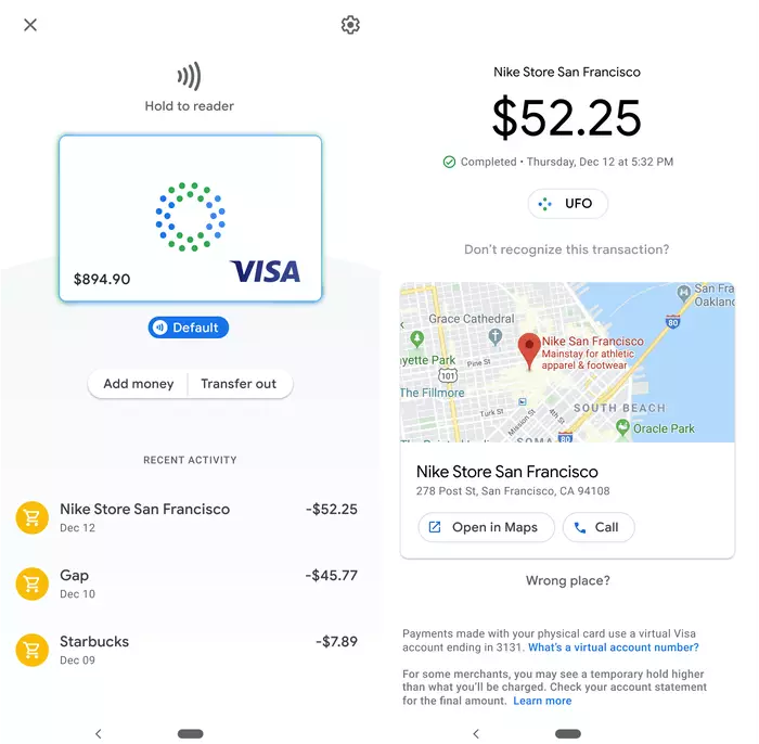 Apple, Mugitu. Google-k Banku txartel bat piztu zuen Google Pay-rentzat 2601_3