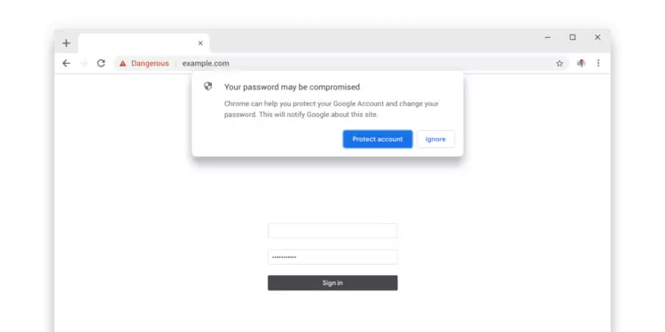 Google tillagt i Chrome som kontrollerar lösenord och phishing-skydd 3357_2