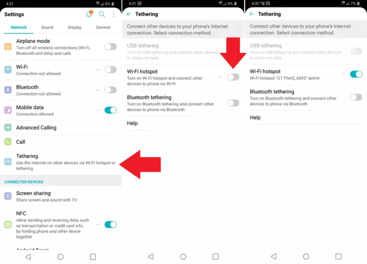 Bagaimana untuk mengedarkan Wi-Fi dari telefon pintar Android anda 4495_4