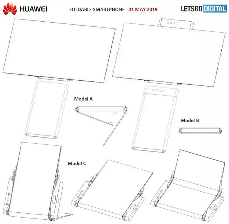 Mate X non è mai uscito, e Huawei già brevetti un nuovo smartphone pieghevole 4606_2