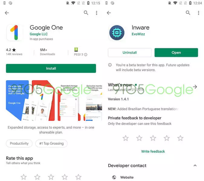 Google conducted a Google Play redesign, but hid it from users 5163_3