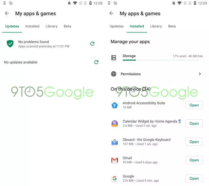 Google conducted a Google Play redesign, but hid it from users 5163_4